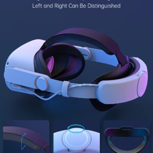 ToyBag Head Strap with 6000mAh Battery Compatible with Oculus Quest 2, Adjustable Elite Head Strap for Enhanced Support and Extending Game time in VR