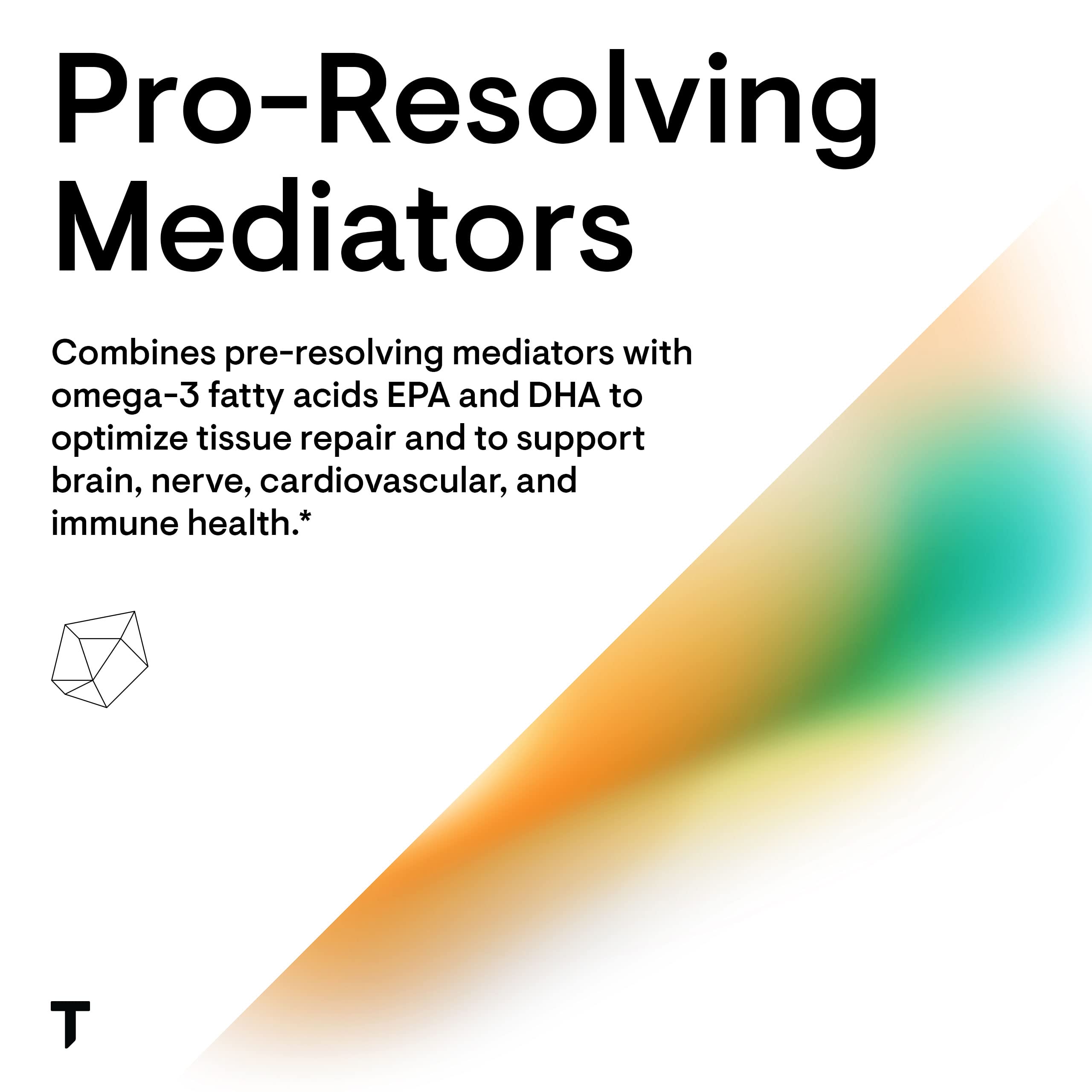 THORNE Pro-Resolving Mediators - Combines Pre-Resolving Mediators with EPA and DHA - Supports a Balanced Inflammatory Response and Healthy Brain Structure - 60 gelcaps