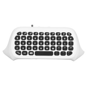 Pomya Game Controller Keyboard, for Xbox Series X Series S One One S Console, 2.4Ghz Gaming Chat Board, with 3.5mm Audio and Headset Jack(White) [Video Game]