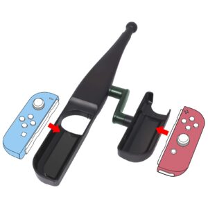 geekria fishing rod compatible with switch joy-con game kit compatible with nintendo switch/oled accessories bass pro shops - the strike championship edition and legendary fishing standard edition