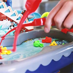 Tido Toys Fishing Game for Kids - Party Toy with Fishing Poles, Swimming Fish, Penguins and More. for Toddler Age 3 4 5 6 Year Old and up