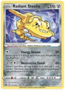 radiant hisuian steelix - 124/196 - radiant rare - lost origin - nm/m