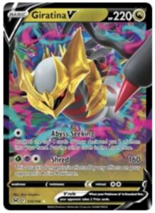 giratina v - 130/196 - ultra rare - lost origin - nm/m