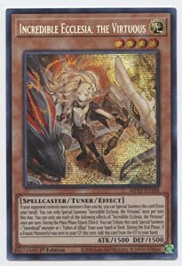 yu-gi-oh! incredible ecclesia, the virtuous - mp22-en188 - prismatic secret rare - 1st edition