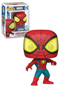 funko pop! marvel: spider-man oscorp suit (exclusive) #1118, multicolor