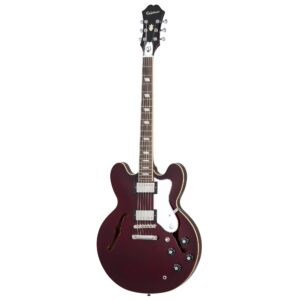 epiphone noel gallagher riviera, dark wine red with case