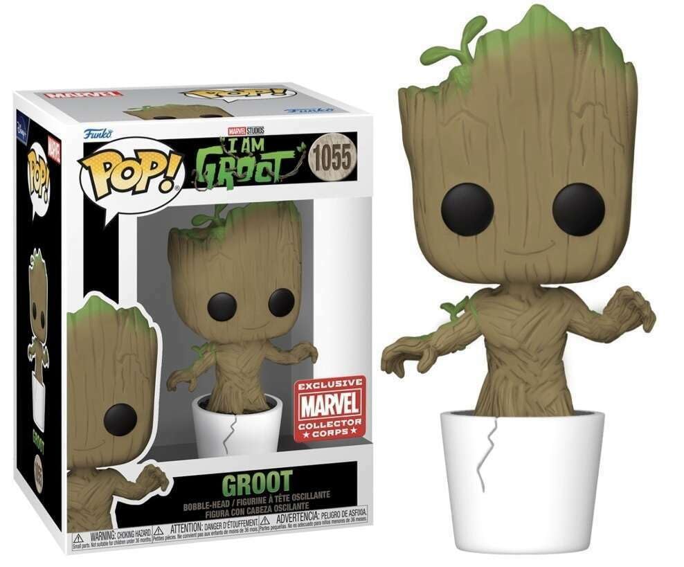 Funko Pop Groot #1055 Marvel Collector Corps Exclusive Disney+ I am Groot