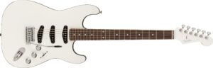 fender aerodyne special stratocaster electric guitar, with 2-year warranty, bright white, rosewood fingerboard