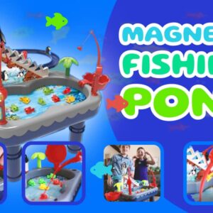 Tido Toys Fishing Game for Kids - Party Toy with Fishing Poles, Swimming Fish, Penguins and More. for Toddler Age 3 4 5 6 Year Old and up