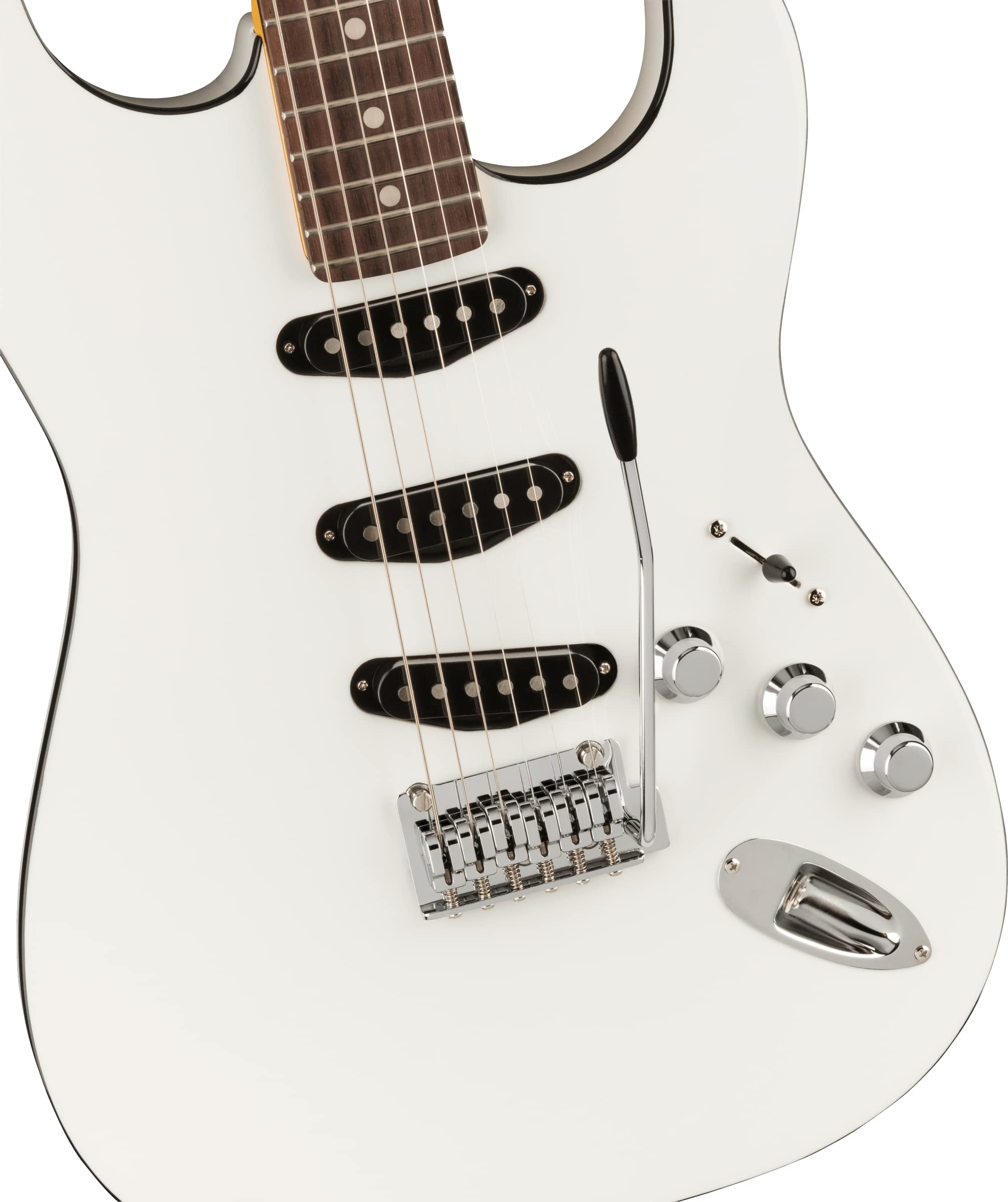 Fender Aerodyne Special Stratocaster Electric Guitar, with 2-Year Warranty, Bright White, Rosewood Fingerboard