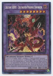 yu-gi-oh! destiny hero - destroyer phoenix enforcer - mp22-en209 - prismatic secret rare - 1st edition