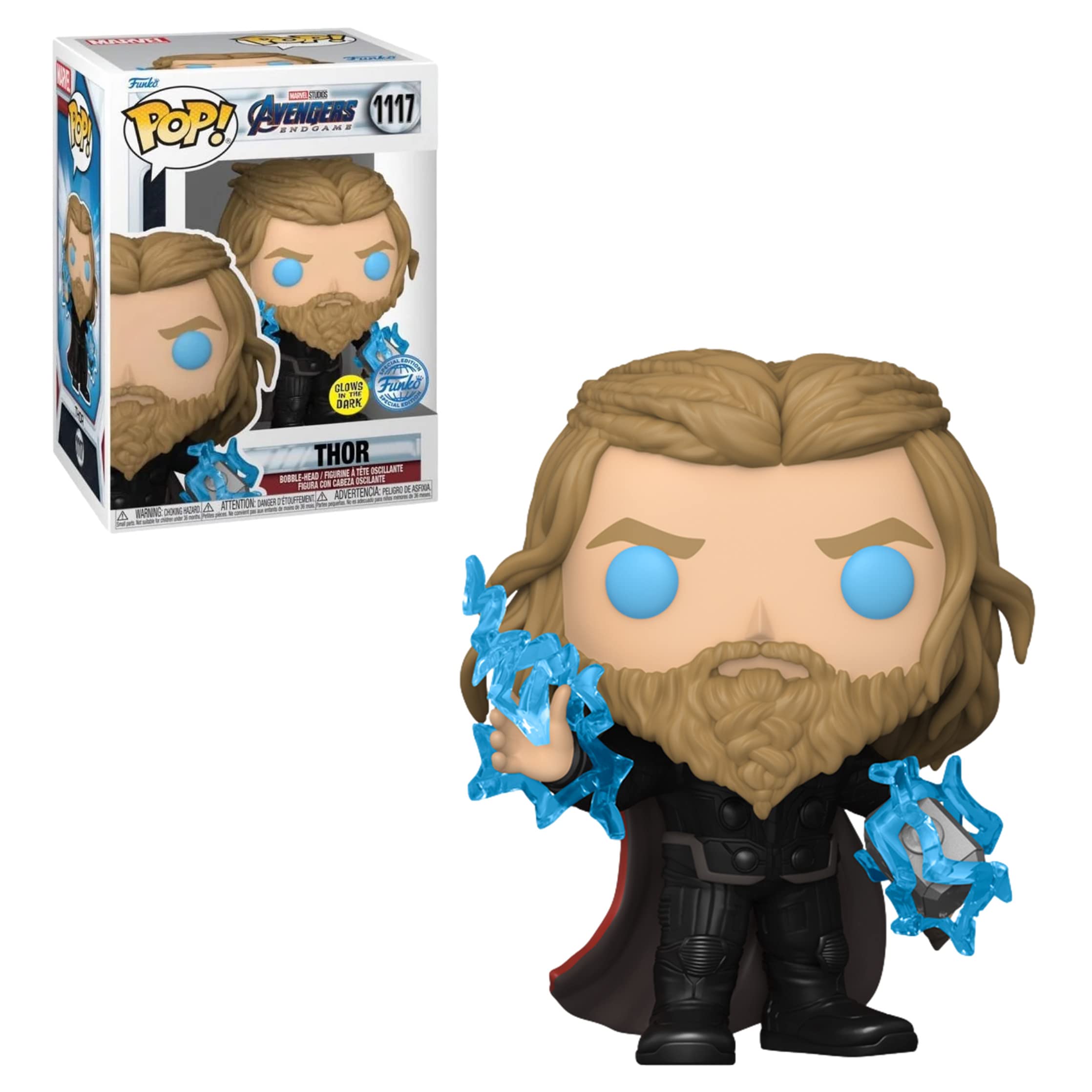 Funko Pop Marvel End Game #1117 Thor with Thunder Vinyl Figure Chalice Collectibles Exclusive