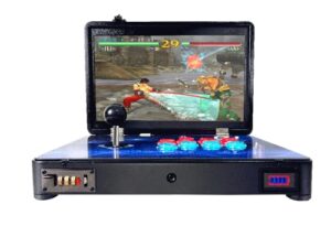 wygaming pandora arcade portable retro video game player built-in 20000+ classic games 14 inch led integrated recreation arcade emulator console compatible with fba/n64/arcade/mame