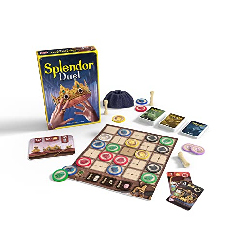 Space Cowboys Splendor Duel Board Game - Strategy Game for Kids and Adults, Fun Family Game Night Entertainment, Ages 10+, 2 Players, 30-Minute Playtime, Made