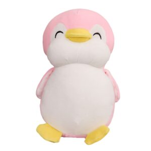 seeneey plushies penguin stuffed animal toys,fat penguin plush doll boy girl girlfriend valentine's day gift cute pillow (pink,9.8in)