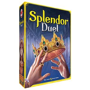 space cowboys splendor duel board game - strategy game for kids and adults, fun family game night entertainment, ages 10+, 2 players, 30-minute playtime, made