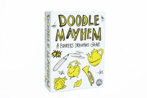 doodle mayhem: a hilarous and frantically fast drawing game - party game - family games for adults, teens, kids