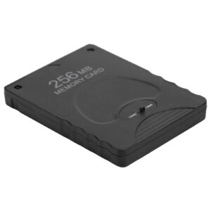 ccylez 256mb memory card, portable high speed game memory card 256mb accessory for ps2 game data console(black)