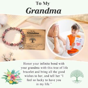 UNGENT THEM Grandma Christmas Gifts Best Grandma Presents Ideas Bracelet Grandmother Grandparents Mothers Day Valentines Day 60th 70th 80th Birthday Abuela Gifts for Elderly Women