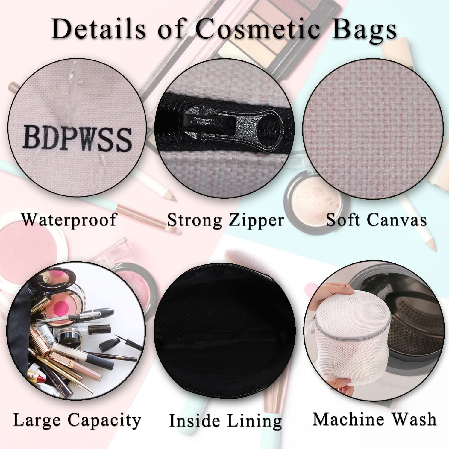 BDPWSS Choose Your Weapon D&D Gamer Makeup Bag Dragons D20 RPG Gaming Gift Dungeons Tabletop Role Playing Gamer Gift (Choose your dice)