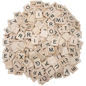 400 pcs wood scrabble tiles diy wooden scrabble letters for spelling wood tile game