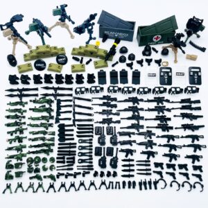 weapons pack military army ww2 toys for mini soldier figures machine guns set for boys battle building blocks bricks tight fit major brand