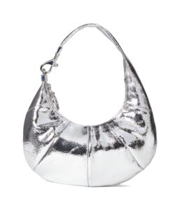 rebecca minkoff mini croissant silver one size