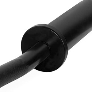 CAP Barbell Olympic EZ Curl Bar, Black (New Version), 47-Inch (OBIS-47B)