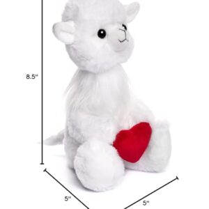 Laila and Lainey Valentine's Day Stuffed Animals - Heart Llama Alpaca, 8.5 Inches Tall, Valentines Plushies. Child Safety Certified, Suitable for All Ages - Perfect Valentines Stuffed Animal