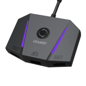 leadjoy vx2 aimbox keyboard mouse converter/adapter with 3.5mm audio port compatible with nintendo switch/ps4/xbox one/xbox one x/xbox one s