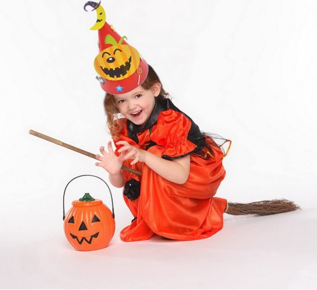 Halloween Party Hat Assorted 6 Count DIY Art Craft For Kids (A)