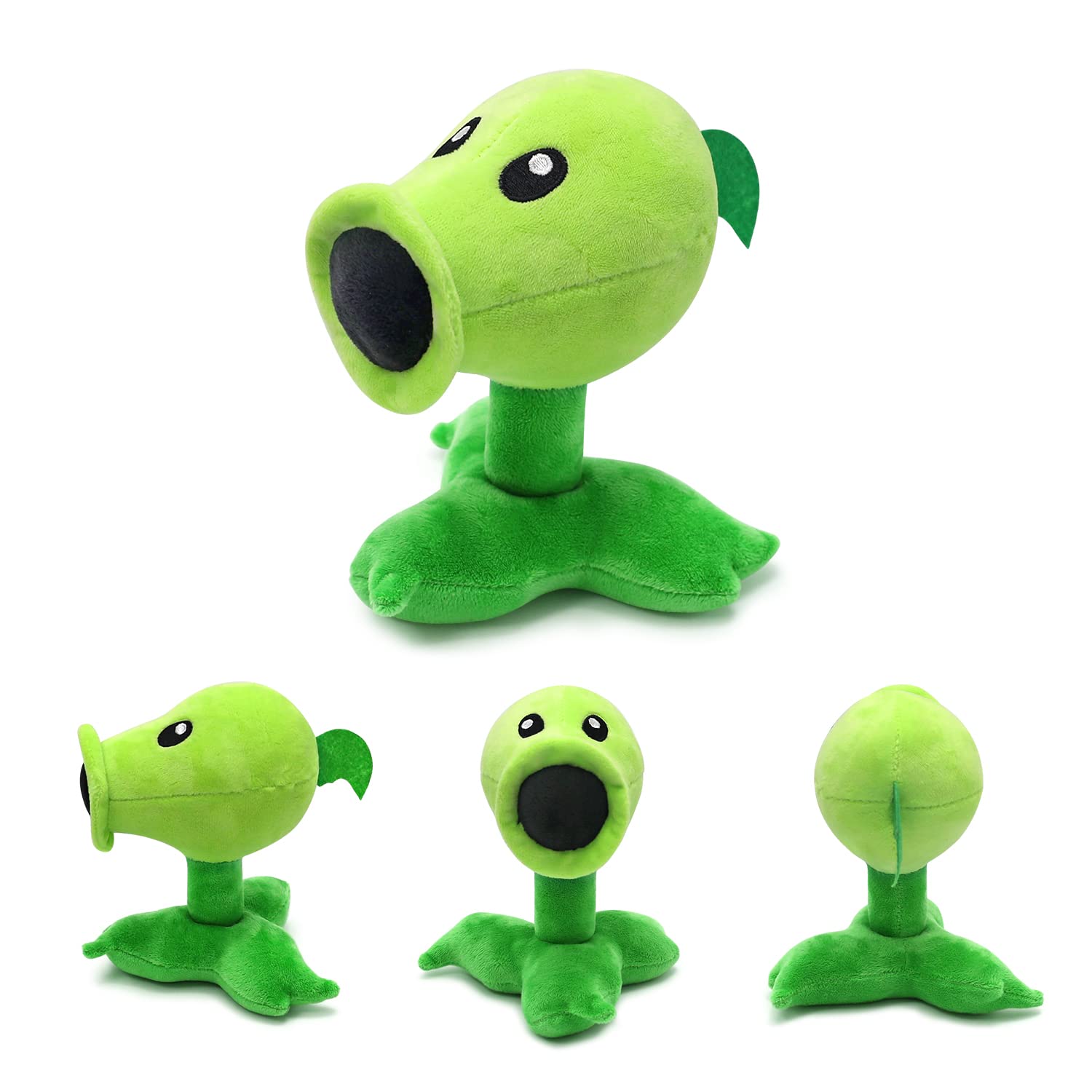 Maikerry 1 PC Plants VS Zombies Plush Toy,Stuffed Soft Doll Peashooter Plush Toy,Great Gifts for Kids and Fans, Christmas, Hallowen