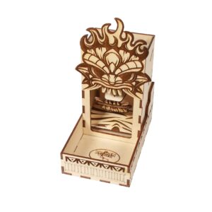 The Broken Token Mini Tiki Dice Tower - Wooden Dice Tower