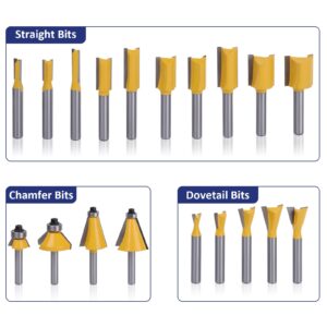 MNA Router Bits Set 1/4 Inch Shank 丨70 Piece Set