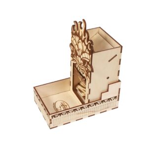 The Broken Token Mini Tiki Dice Tower - Wooden Dice Tower