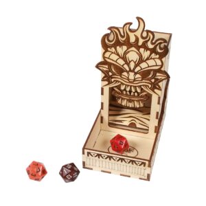 The Broken Token Mini Tiki Dice Tower - Wooden Dice Tower