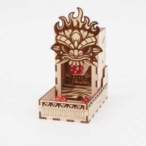 The Broken Token Mini Tiki Dice Tower - Wooden Dice Tower