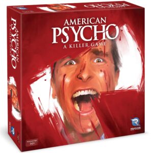 renegade game studios american psycho: a killer game - a trick taking game, ages 14+, 2-5 players, 45-60 min