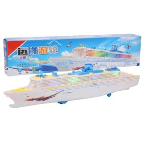 sungooyue electric music ship boat toy, highly simulation boat toy with lights sound effect for children funny toy