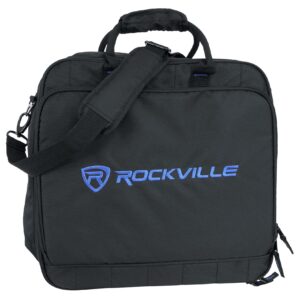 Rockville MB1615 DJ Gear Mixer Gig Bag Case 16" x 15.5" x 6",Black