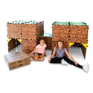 minecraft explorer kit - build minecraft in the real world - endless play for ages 8 and up - build forts, mazes, tunnels, and more - durable, reusable, and made in usa (2 pack)