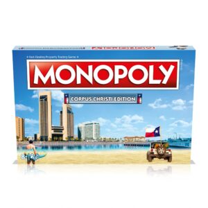 monopoly board game - corpus christi edition: 2-6 players family board games for kids and adults, board games for kids 8 and up, for kids and adults, ideal for game night