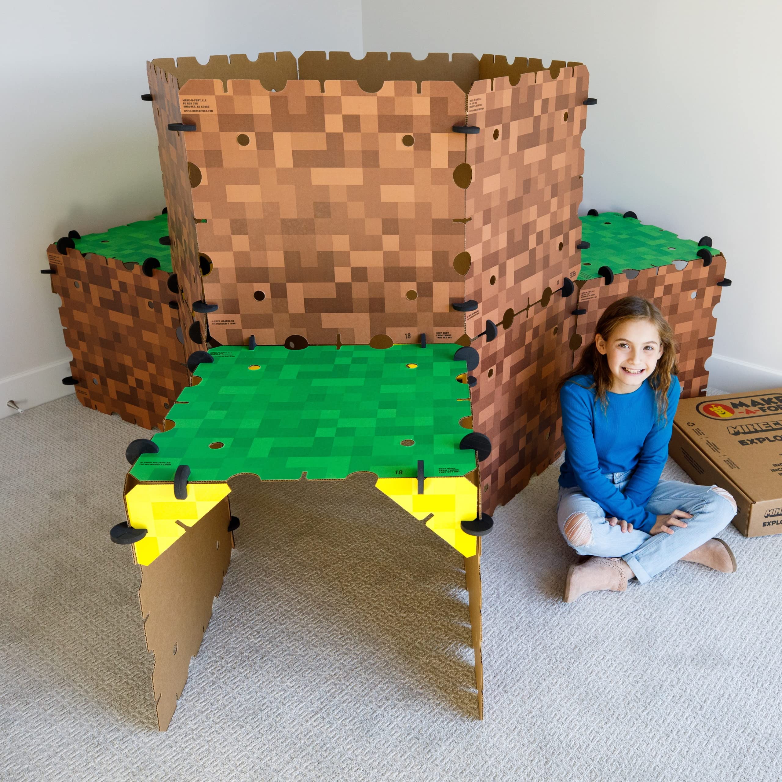 Minecraft Explorer Kit - Build Minecraft in The Real World - Endless Play for Ages 8 and Up - Build Forts, Mazes, Tunnels, and More - Durable, Reusable, and Made in USA (1 Pack)