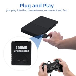 Tolesum 256MB Memory Card for PS2, High Speed Data Accessories Compatible with PlayStation 2 Console Gaming Accessories