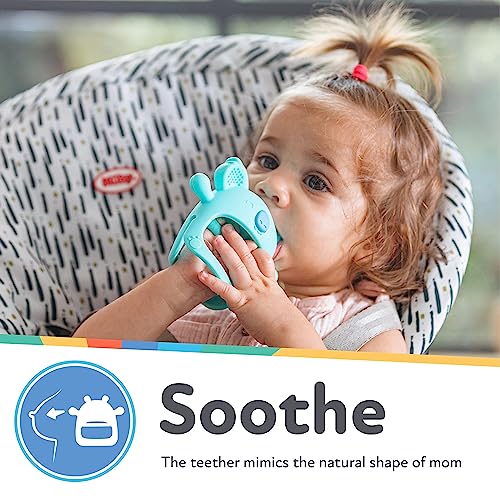 Nuby Silicone Wrist Teething Mitten - Baby Teether Ring - 3+ Months - Koala