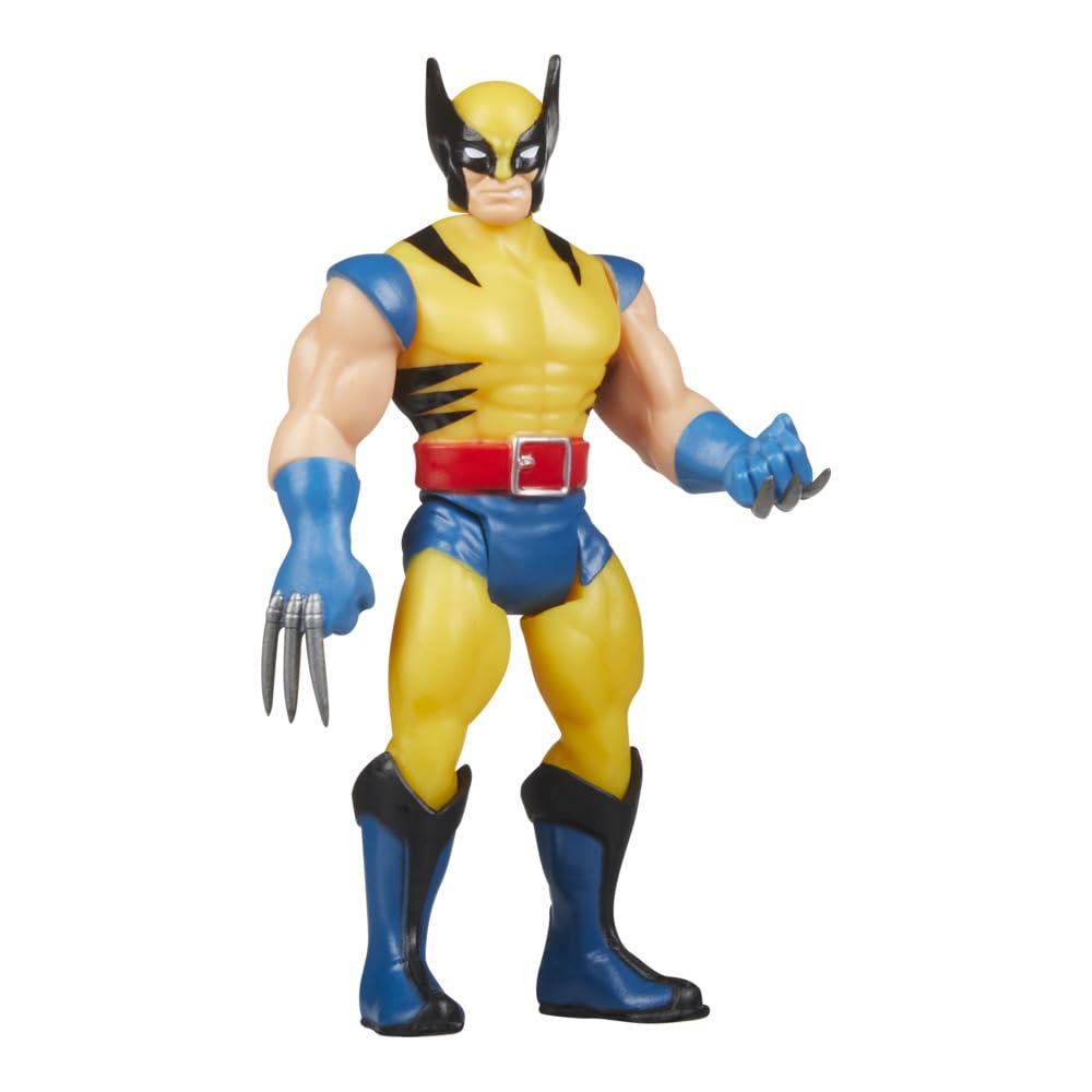 Marvel Legends Series Retro 375 Collection Wolverine 3.75-Inch Collectible Action Figure, Toys for Ages 4 and Up