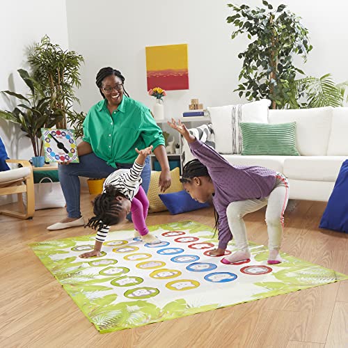 Hasbro Gaming Twister Junior Game, Animal Adventure 2-Sided Mat, 2 Games in 1, Party Game for Kids Ages 3 and Up, Indoor Game for 2-4 Players