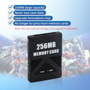 Tolesum 256MB Memory Card for PS2, High Speed Data Accessories Compatible with PlayStation 2 Console Gaming Accessories