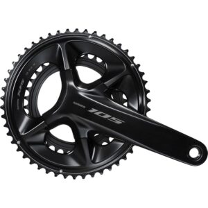 shimano 105 fc-r7100 12-speed crankset black, 165mm, 50-34t