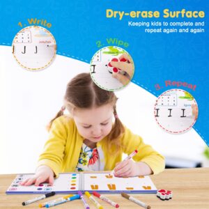 Toddlers Toys for 3+ 4 5 6 7 8 Year Old Boys Girls - Handwriting Practice Books Kindergarten Workbooks - Montessori Learning Toys for Kids Ages 3-4 4-8 5-7, Birthday Gifts Back to School Book Supplies